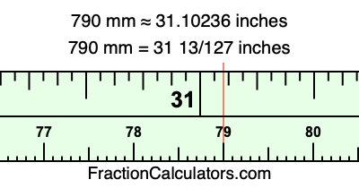 Convert 790 mm to inches (What is 790 mm in inches?)